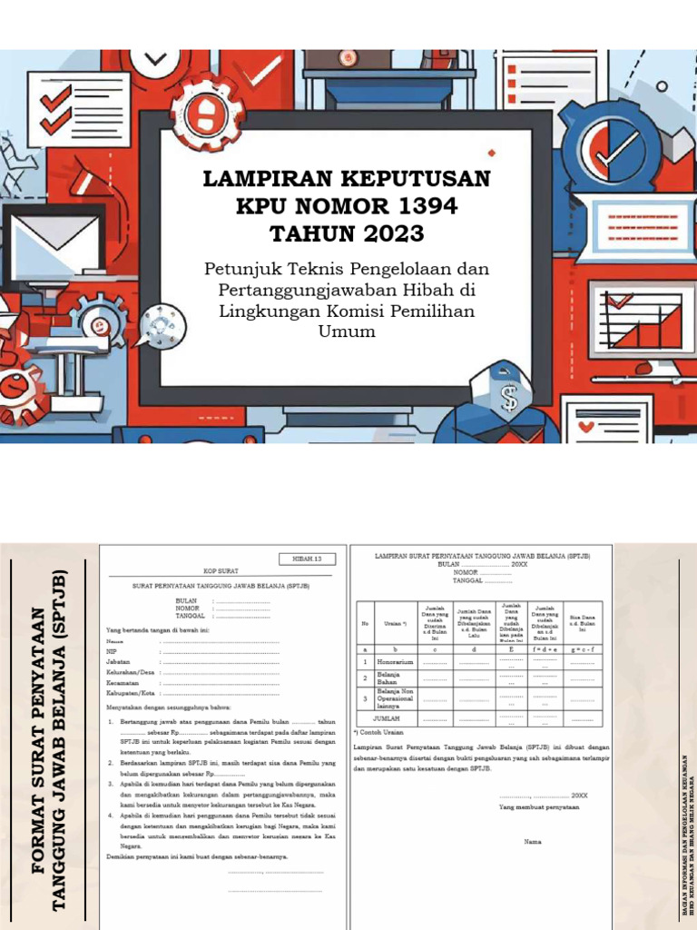 Format SPJ PILKADA 2024 | PDF | Pengelolaan Keuangan & Uang | Hukum