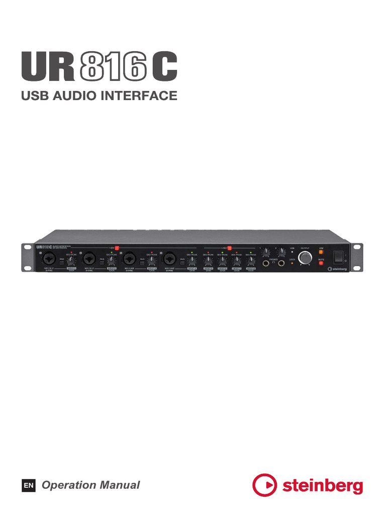 UR816C Operation Manual en | PDF | Usb | Microphone