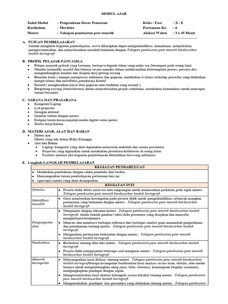 MA 2 - Pengetahuan Dasar Pemetaan | PDF