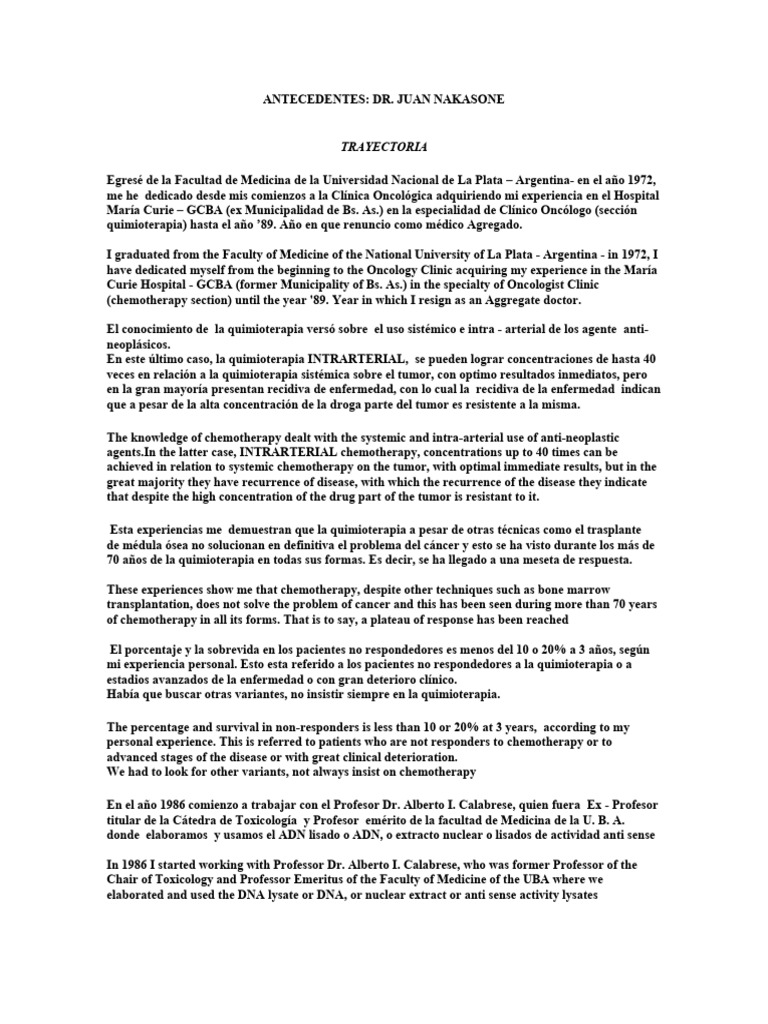 CV-ADN-TIMO-CT (DR. NAKASONE, Juan) | PDF | Linfocitos | Medicina