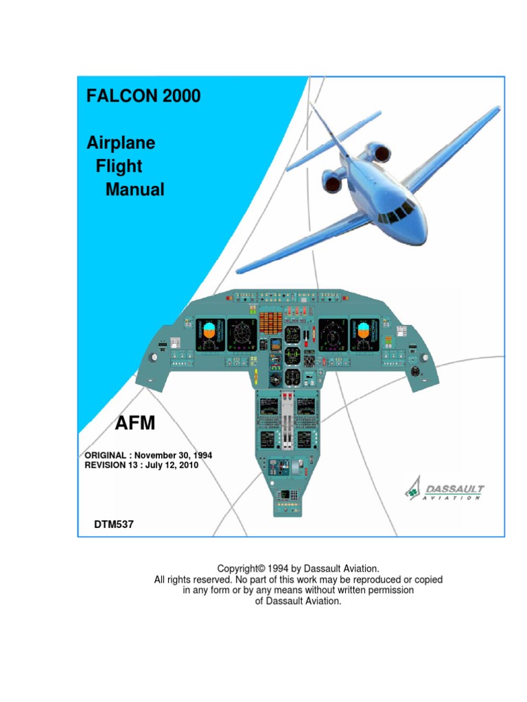 F2000 - AFM REV13 Complet - 20100721 | PDF | Airplane | Federal ...