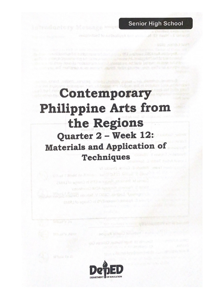 Lesson-12-Materials-And-Application-Of-Techniques | PDF