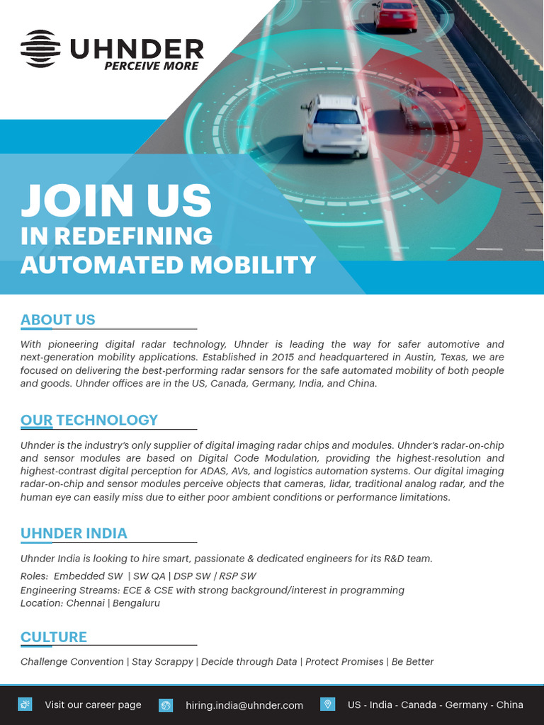 Uhnder India-Campus Flyer | PDF