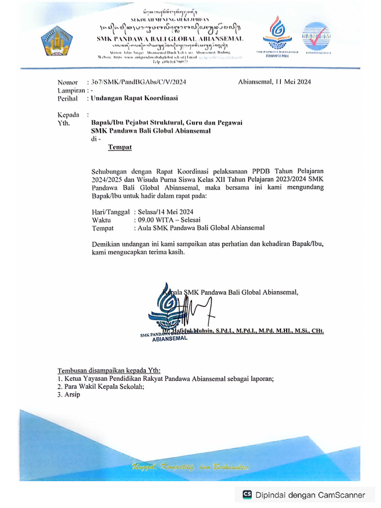 Undangan Rapat | PDF