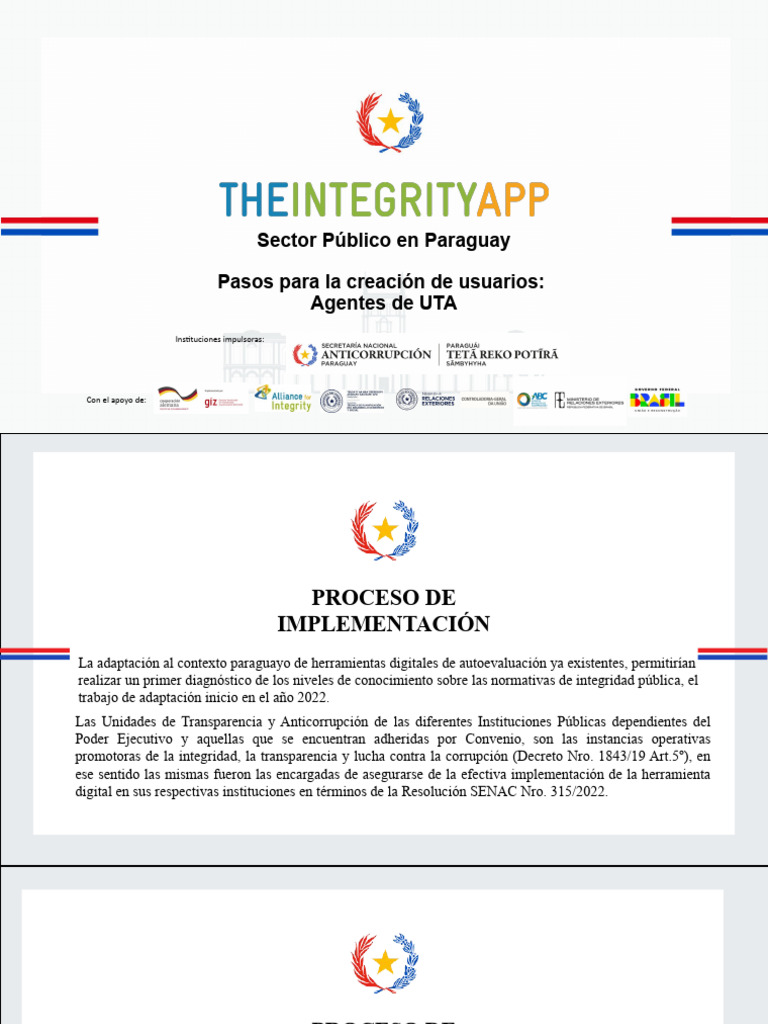 The Integrity App Version Paraguay Indicaciones | PDF | Corrupción ...