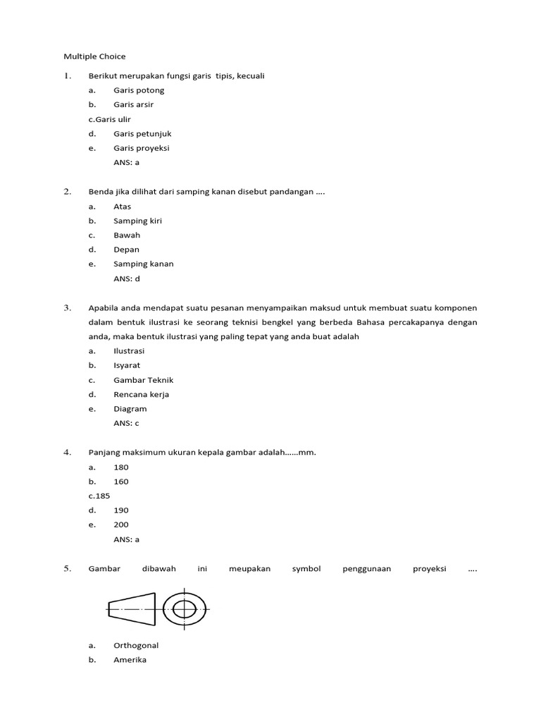 Soal-Soal Dasar TPM | PDF
