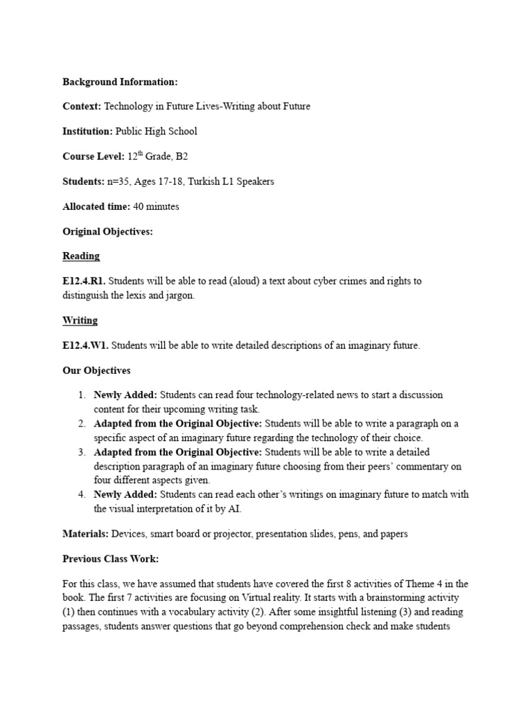 Writing&reading | PDF | Artificial Intelligence | Intelligence (AI) & Semantics