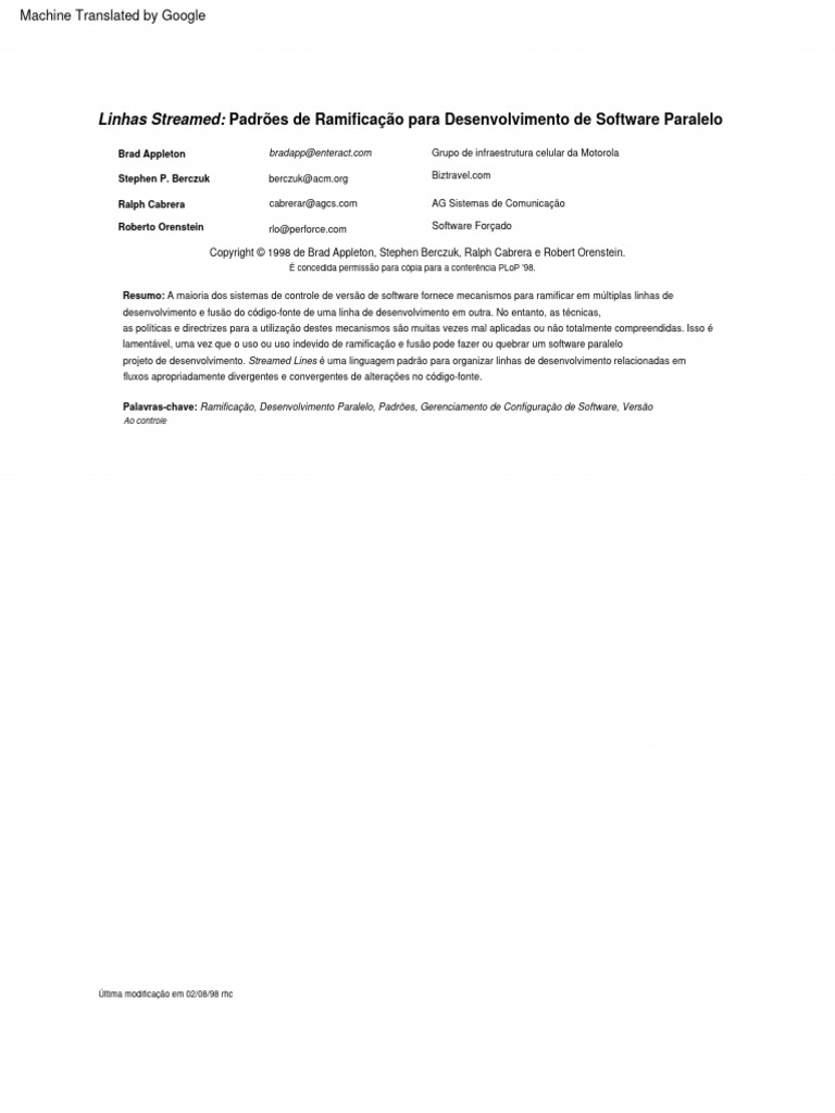 Leitura de Gerência de Software 3 | PDF | Cadeia de suprimentos | Controle de versão