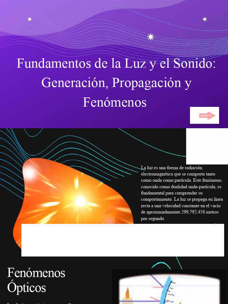 La Luz y El Sonido | PDF | Acústica | Sonido