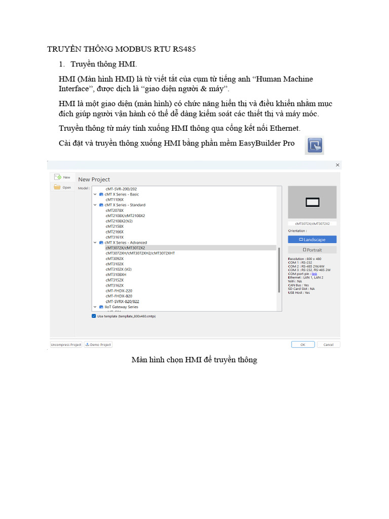 TRUYỀN THÔNG MODBUS RTU RS485 | PDF