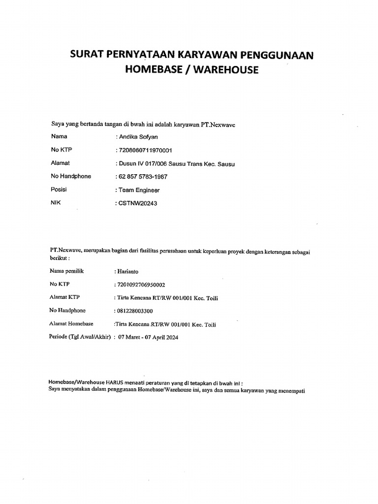 SPK HB Luwuk Maret | PDF