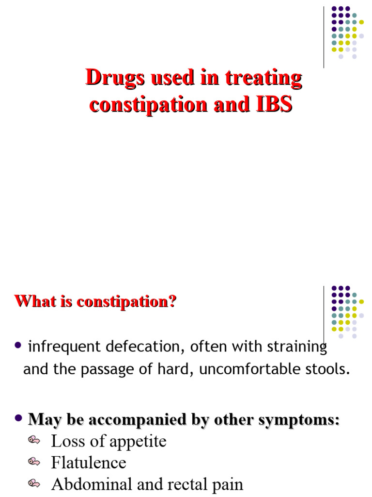 4-Constipation and IBS | PDF | Irritable Bowel Syndrome | Constipation