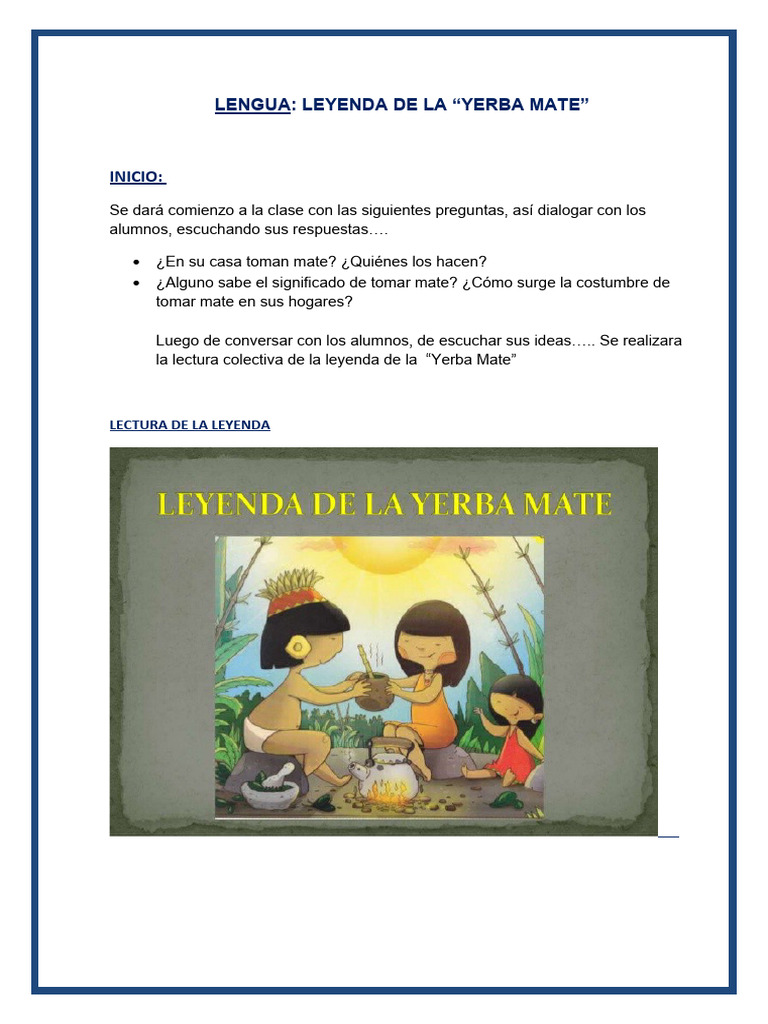 Leyenda Yerba Mate | PDF