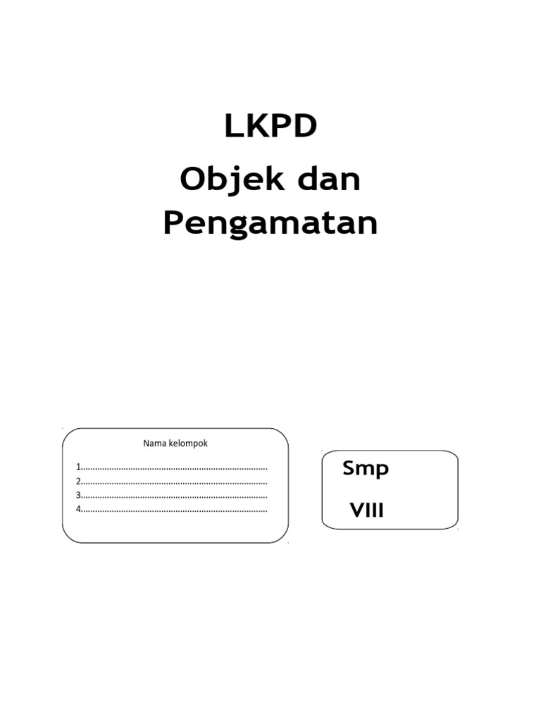 LKPD Ipa Kelas 7 Semester 1 Bab 1 | PDF