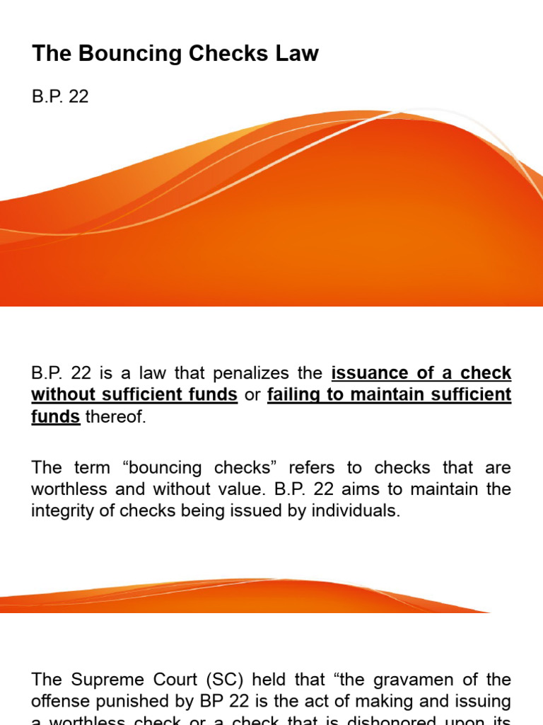 Bp 22 Pdf Cheque Payments