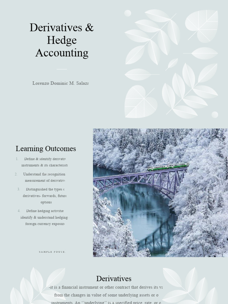 Derivatives and Hedge Accounting Overview | PDF | Derivative (Finance) | Hedge (Finance)