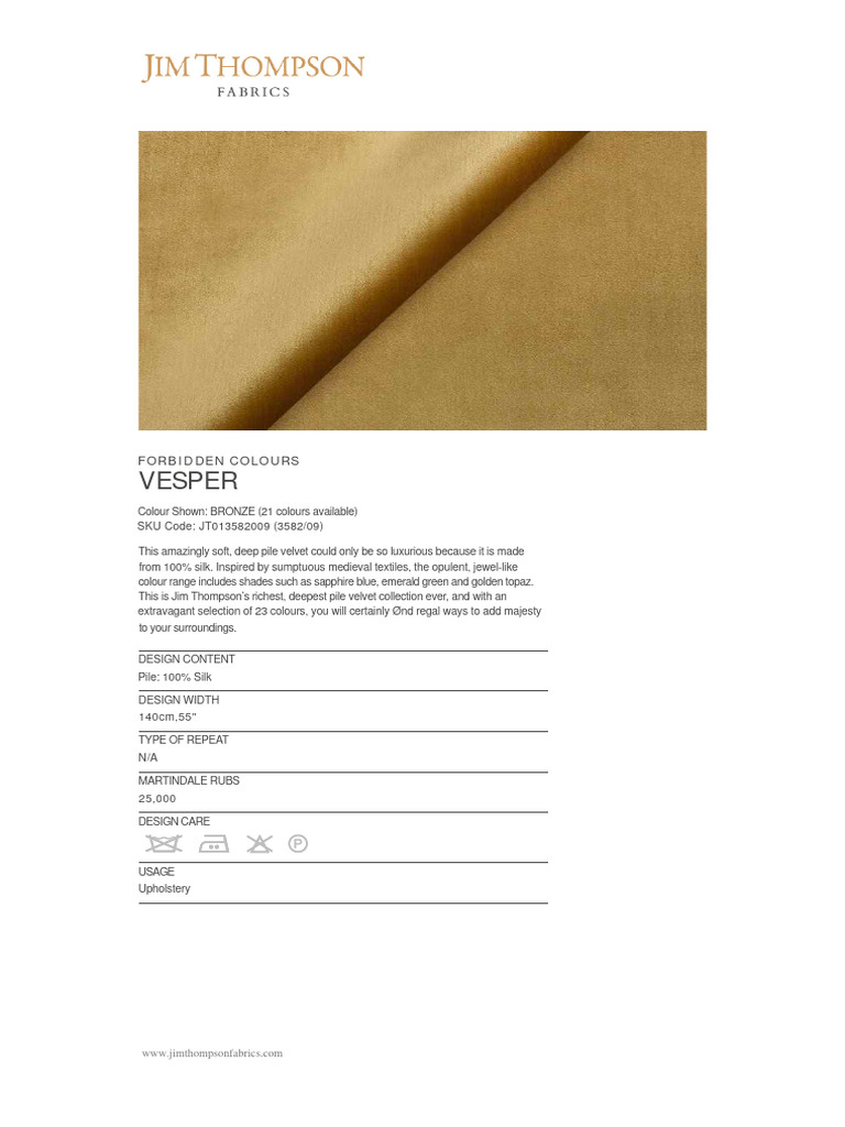 Vesper Catalogue | PDF