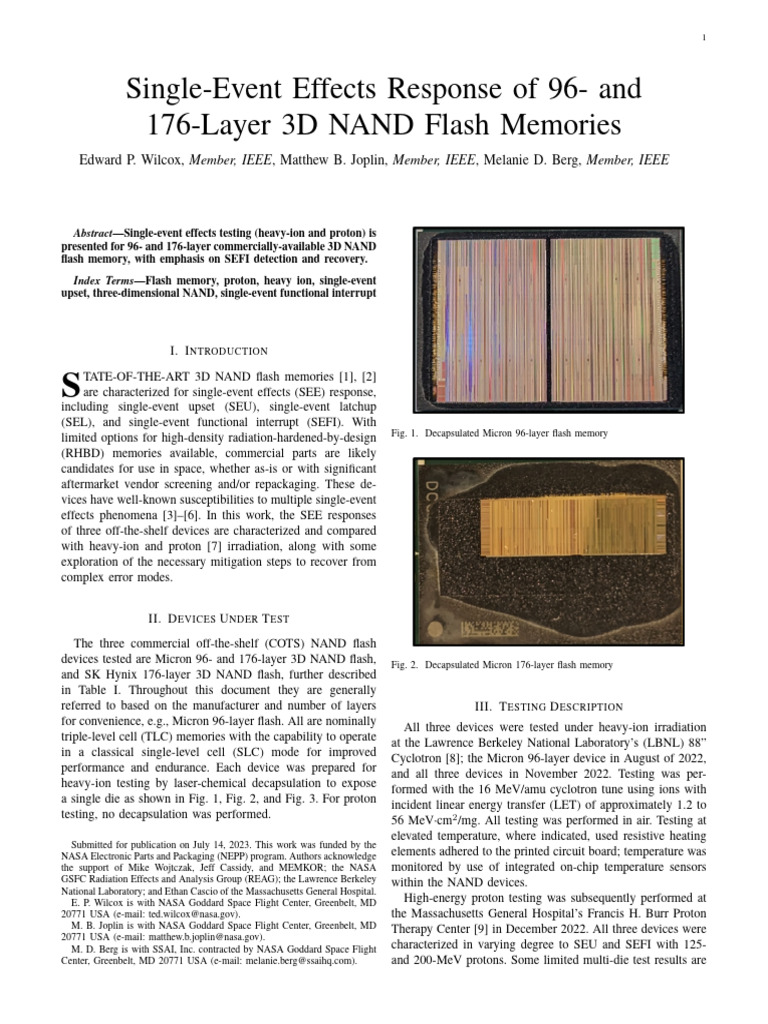 Wilcox 2023 NSREC DW Paper - v2 | PDF | Flash Memory