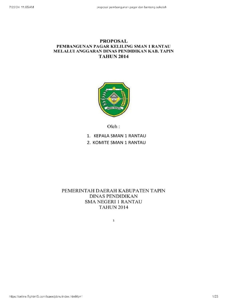 Contoh Proposal Pagar | PDF