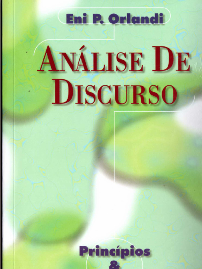 Análise de Discurso Princípios e Procedimentos de Eni P. Orlandi | PDF