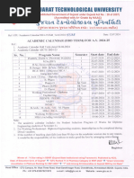 GTU Academic Calendar 2025-26 | PDF | Educational Stages | Vocational ...
