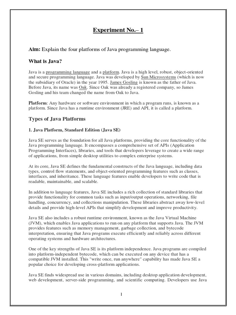 Advanced Java Programming Practical File | PDF | Java (Programming ... Advanced Java Programming Practical File | PDF | Java (Programming ...