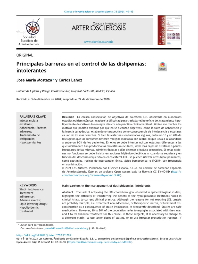 Principales Barreras en El Control de Las D - 2021 - CL Nica e ...