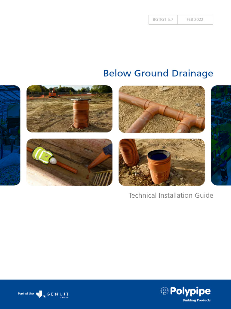 Below Ground Drainage Installation Guide | PDF | Pipe (Fluid Conveyance ...