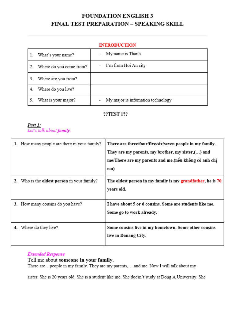 English Speaking Test Prep Guide | PDF | Internet