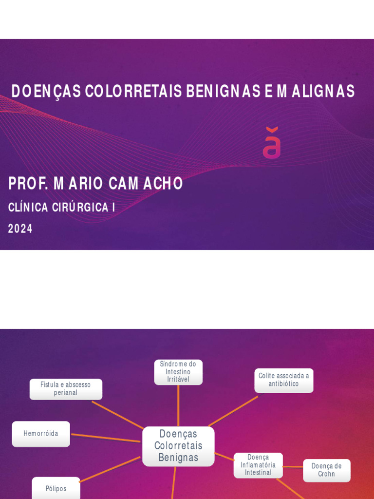 Doenças Coloretais Benignas e Malignas 2024 | PDF | Câncer colorretal ...