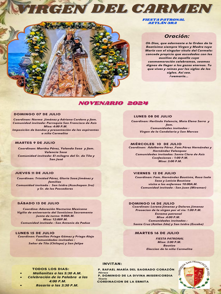 Programa de la fiesta patronal Virgen del Carmen 2022_20240614_221409_0000 | Descargar gratis ...