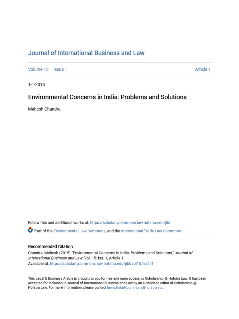 India's Environmental Challenges and Solutions | PDF | Climate Change ...