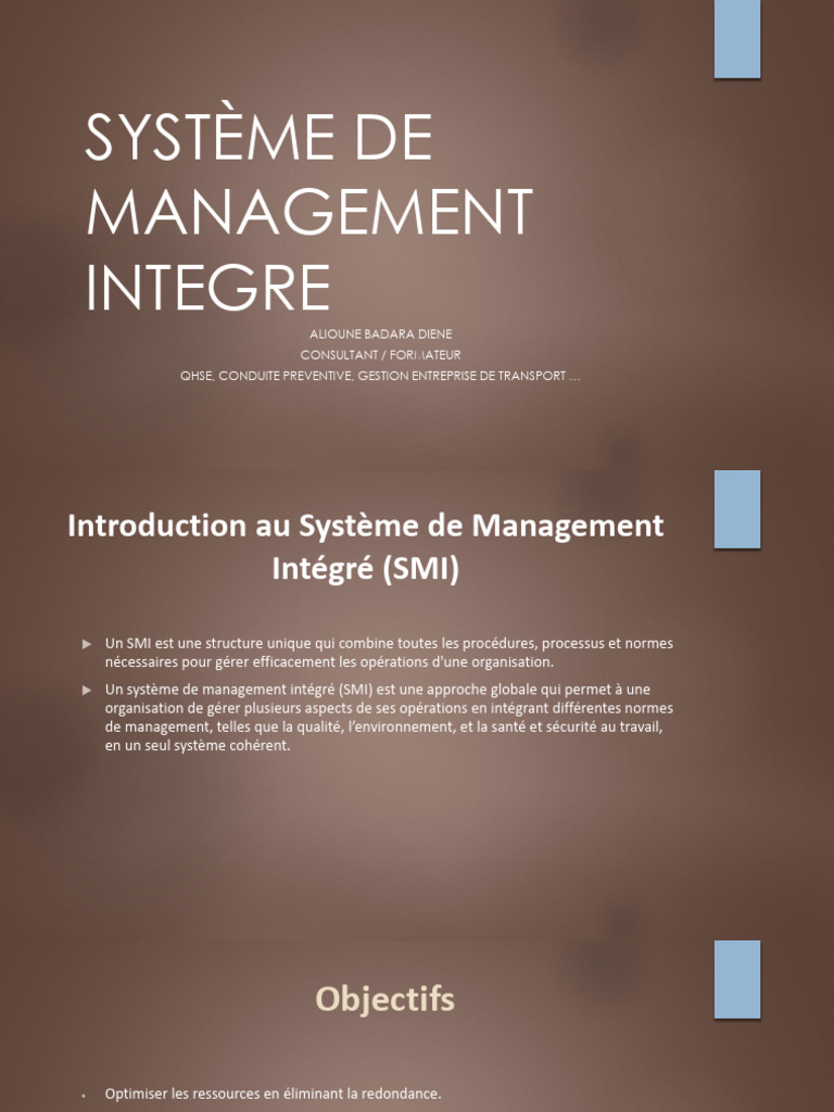 Système de Management Intégré QSE | PDF | Management de la qualité ...