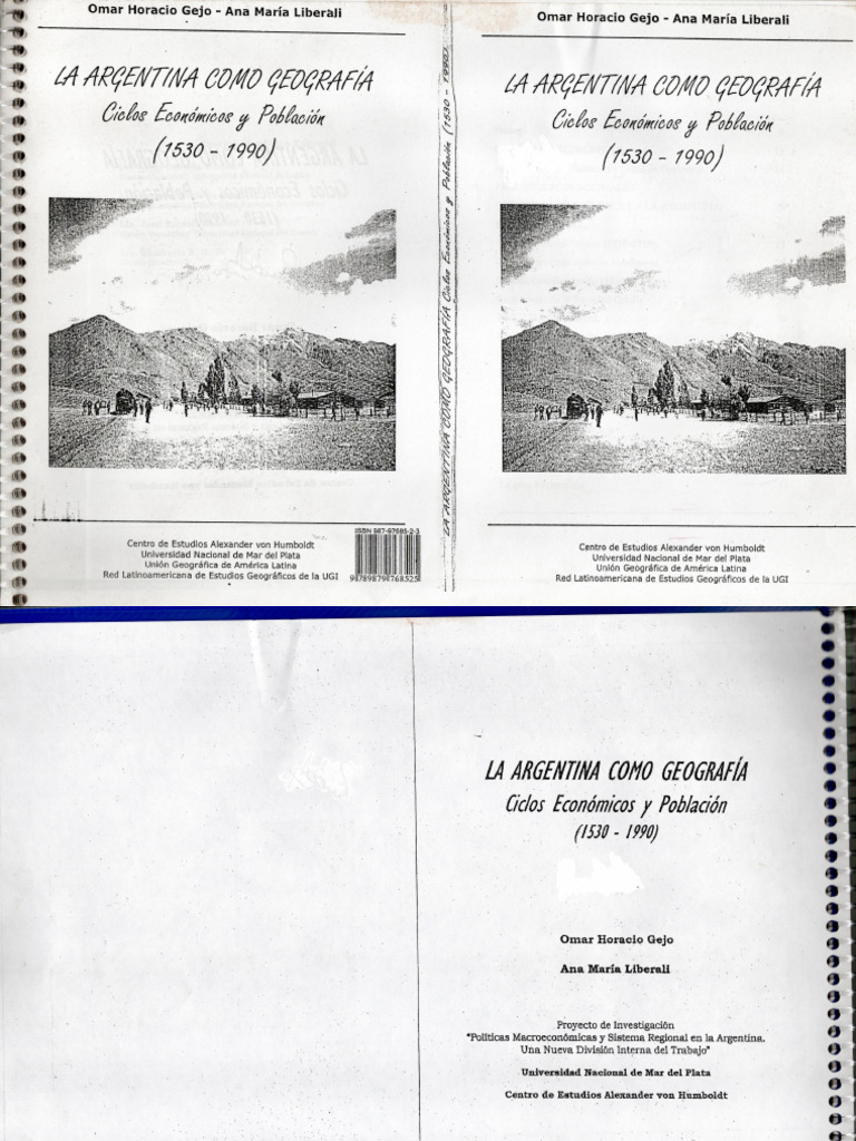 La Arg Como Geografía. Gejo,Liberali | PDF