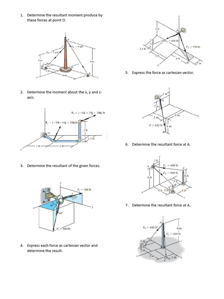 Activity in Three Dimensional Forces | PDF