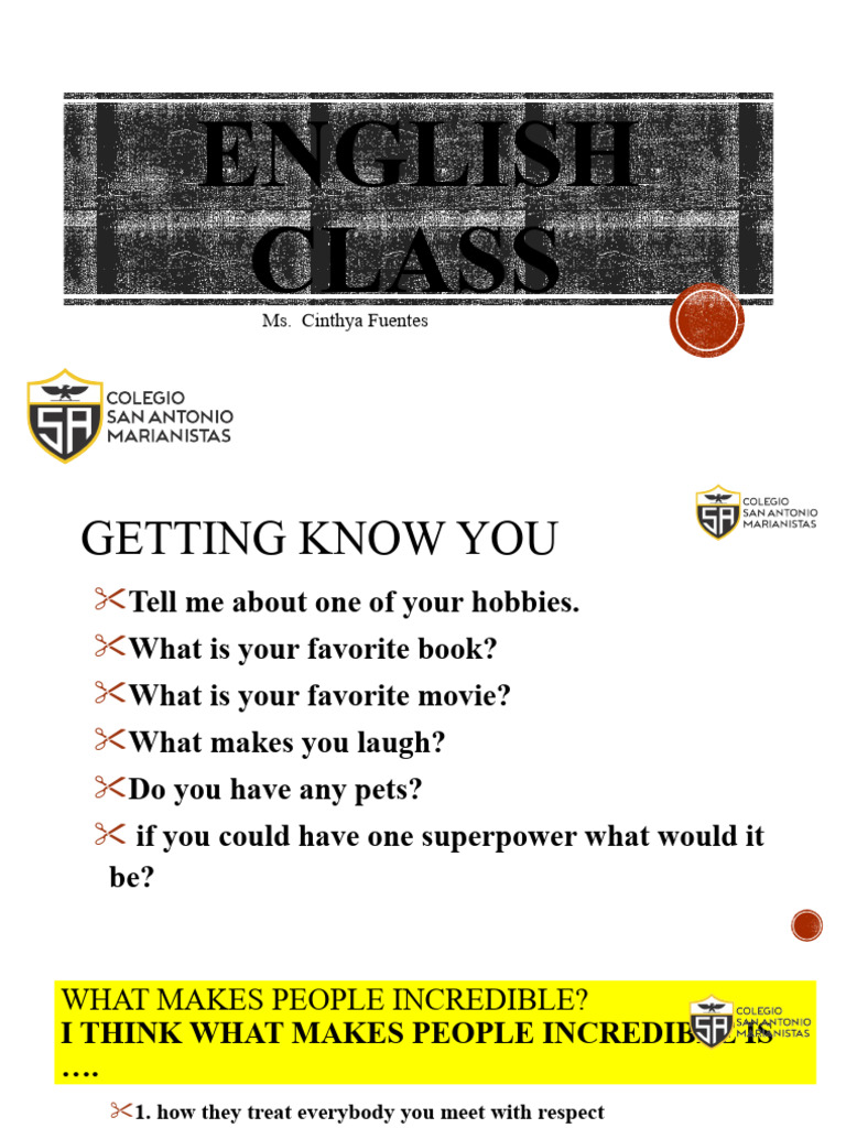 English Class WEEK 1 | PDF