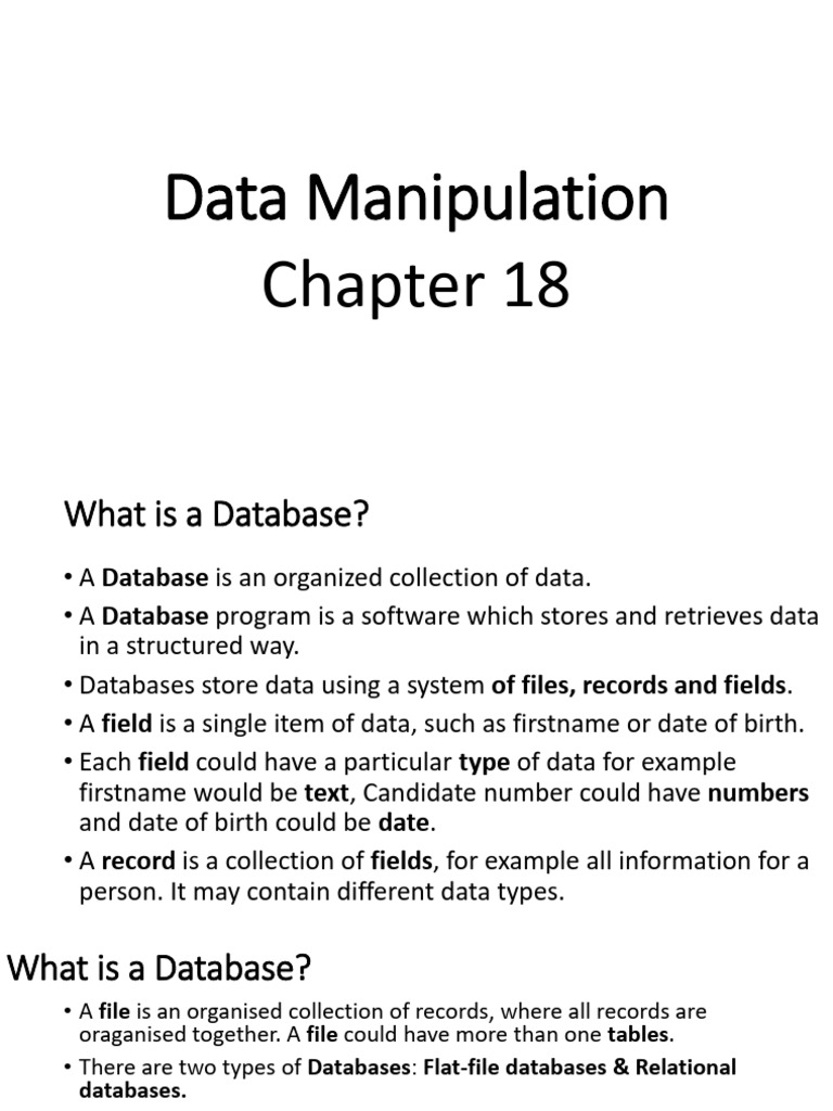 Databases | PDF | Relational Database | Data Type