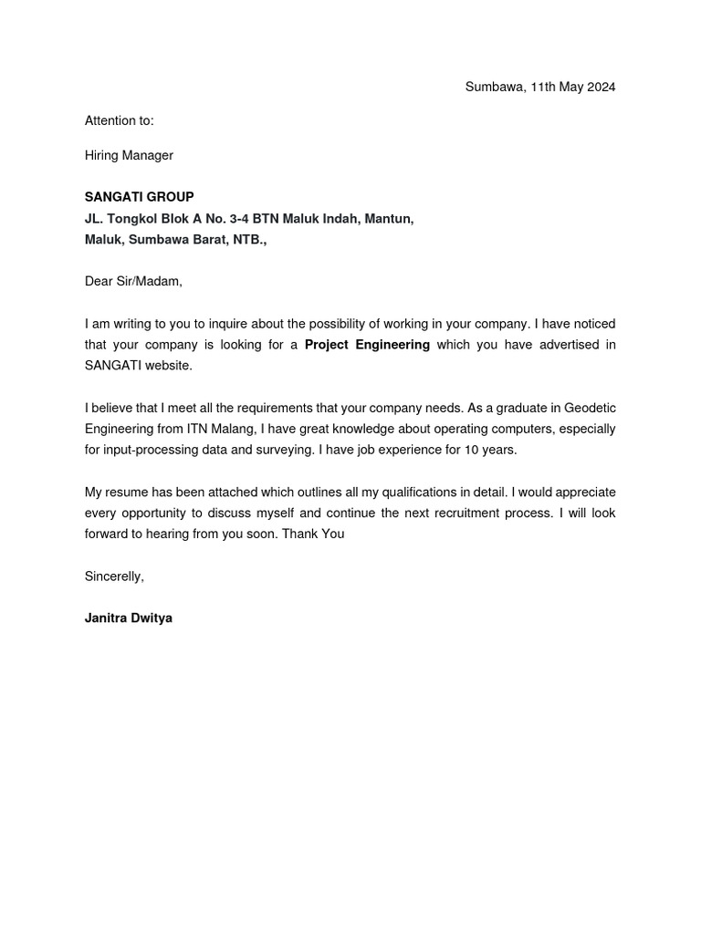 Janitra Dwitya - Project Engineering | PDF | Geographic Data And Information | Geographical ...