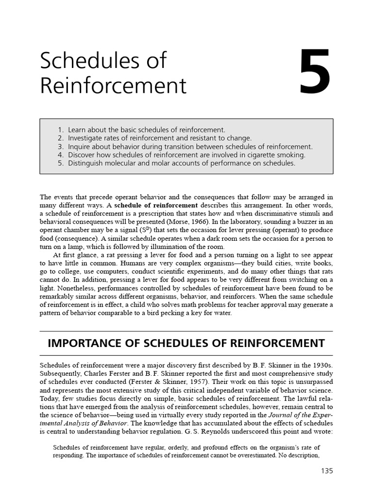 Chap. 5 | PDF | Reinforcement | Behaviorism