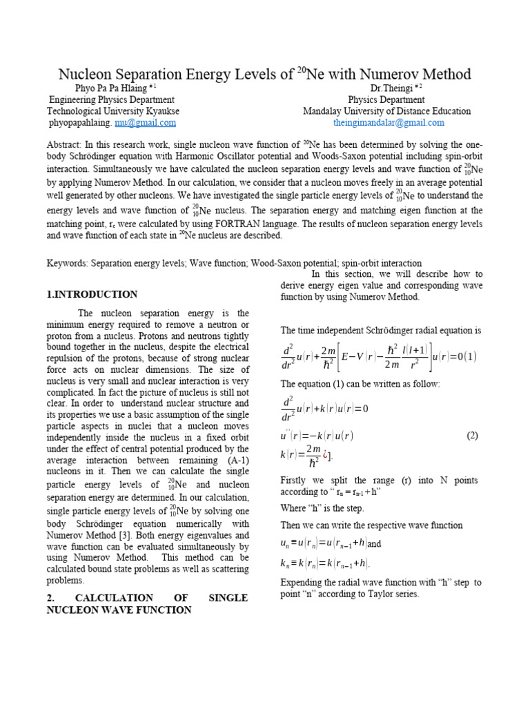 TUKSE | PDF | Atomic Nucleus | Nuclear Force