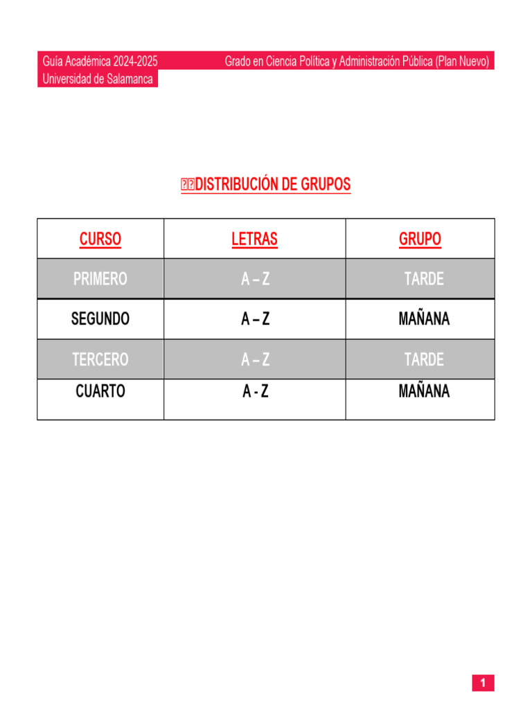 Horarios Grado Ciencia Polกtica y Administraciขn Pฃblica (299) 2024-2025 - SEGUNDO CUATRIMESTRE ...