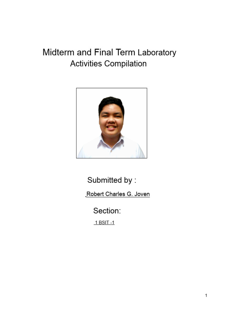 CLL111-18 - Joven, Robert Charles G - BSIT-1 | PDF | System | Feasibility Study