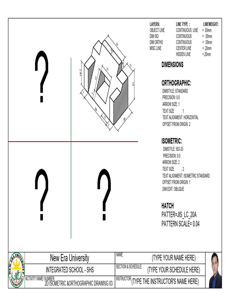 2D Isometric Orthographic 003 | PDF | Technical Drawing | Computer Graphics
