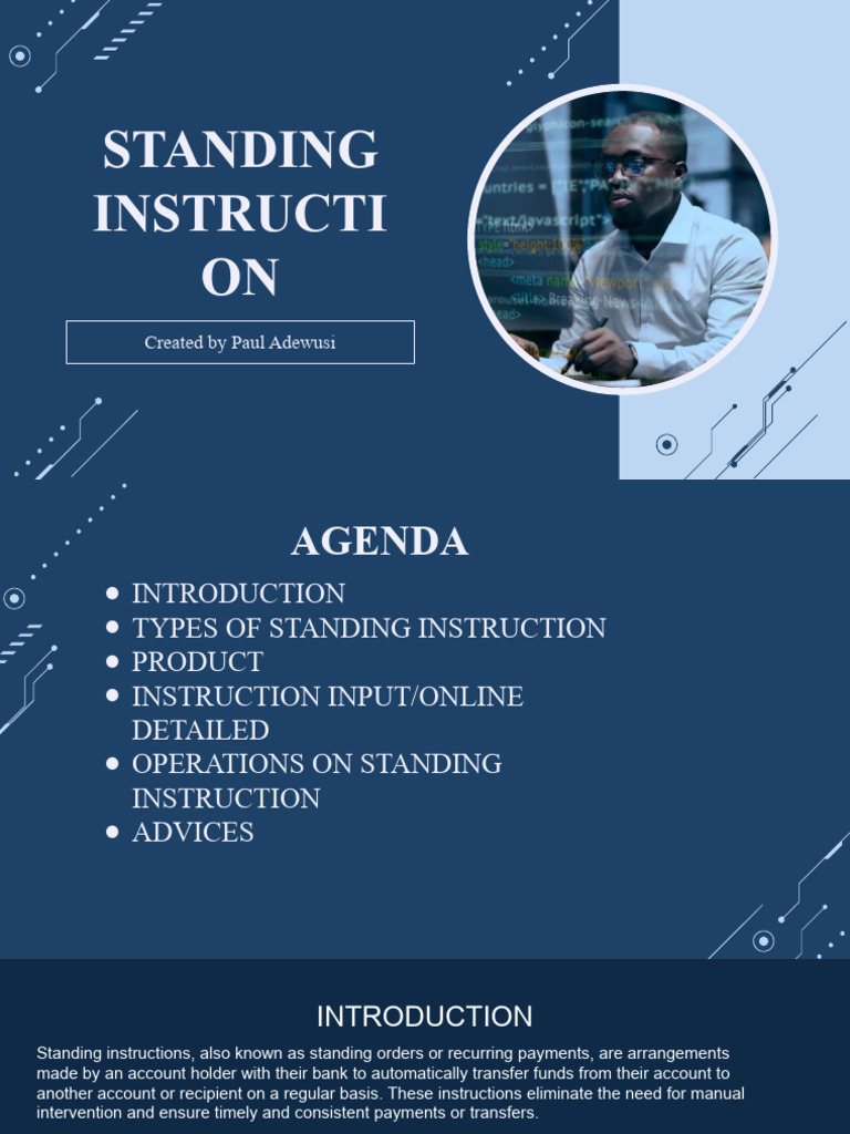 Standing Instruction | PDF | Payments | Credit Card