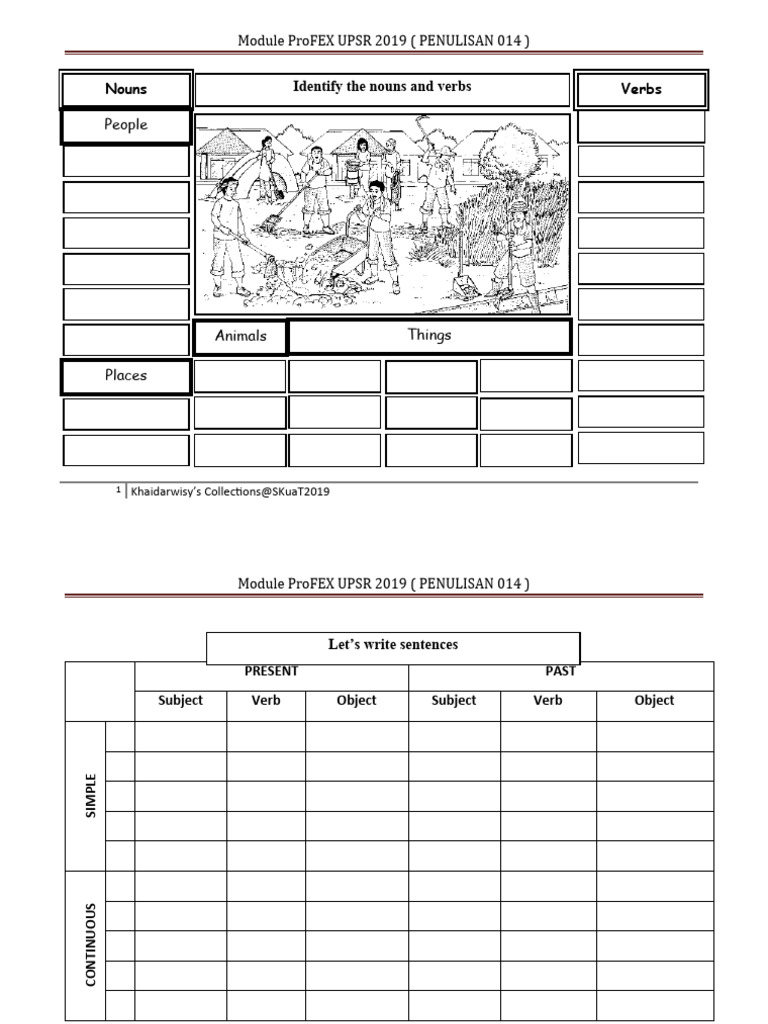 Nouns and Verbs Identification Guide | PDF | Subject (Grammar) | Verb