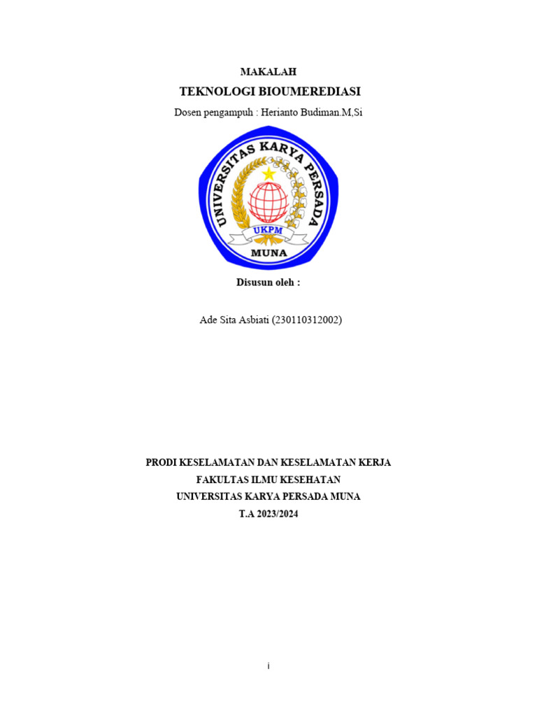 Bioaugmentasi dalam Bioremediasi | PDF | Sains & Matematika