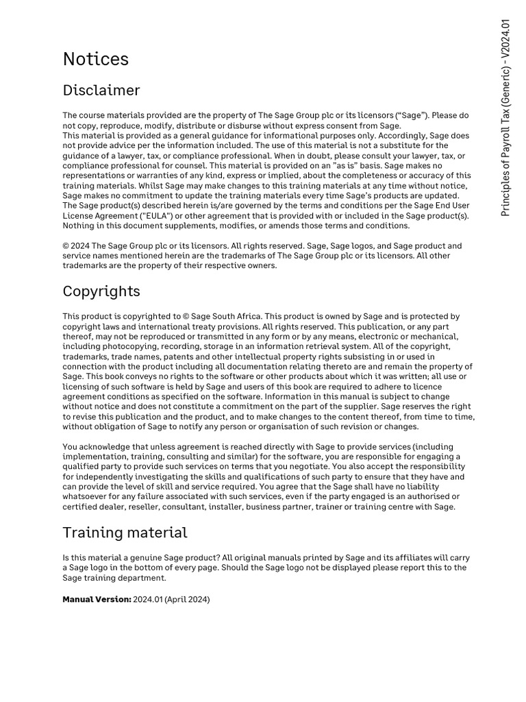 Principles of Payroll Tax Generic 2024 01 | PDF | Taxes | Employee Benefits