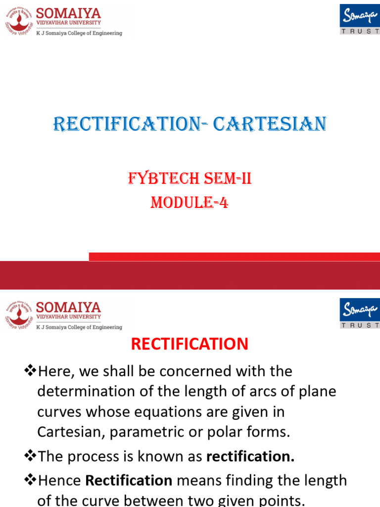 1.rectification (Cartesian Form) | PDF | Curve | Mathematical Physics