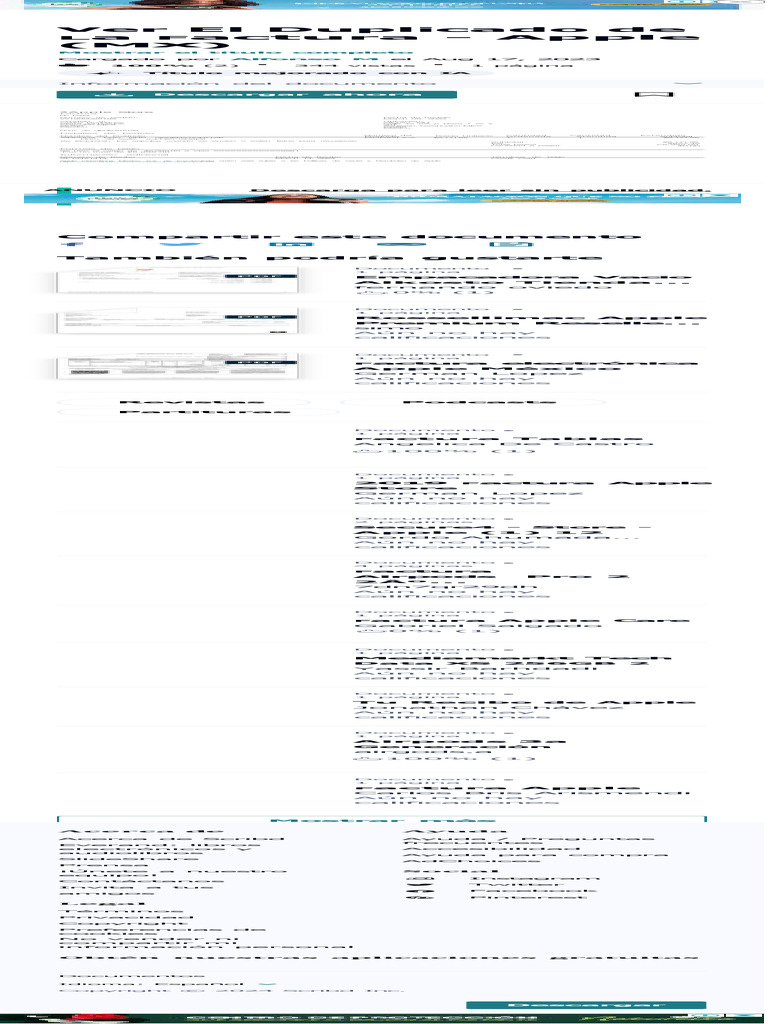 Ver El Duplicado de La Factura Apple MX PDF Apple Inc Empresas de Informatica de Los Estados ...