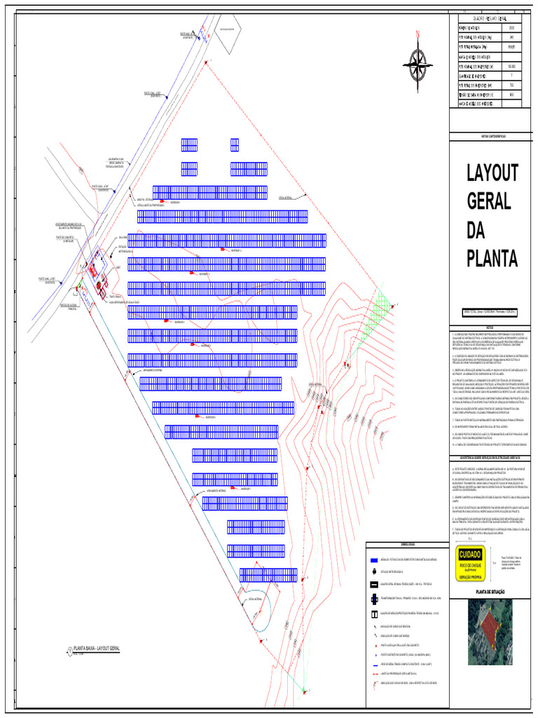 Usina 3 - LAYOUT GERAL DA PLANTA | PDF | Eletricidade | Potência (Física)